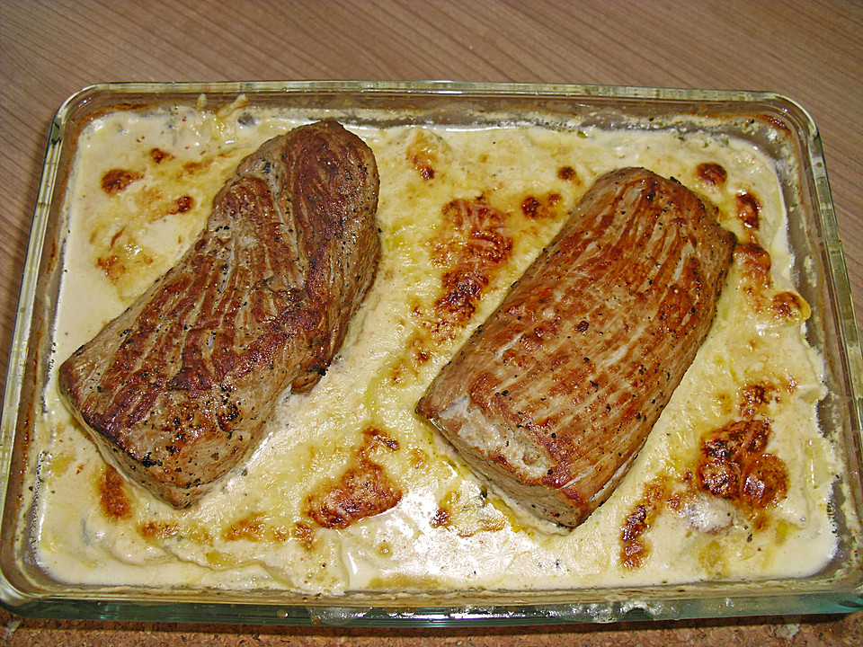 Lende mit Kartoffelgratin von Vanilla | Chefkoch.de