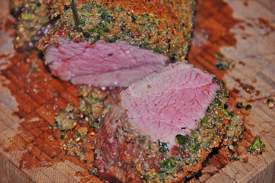 Kalbsfilet mit Kräuter-Pfeffer-Kruste von hmm_lecker | Chefkoch.de