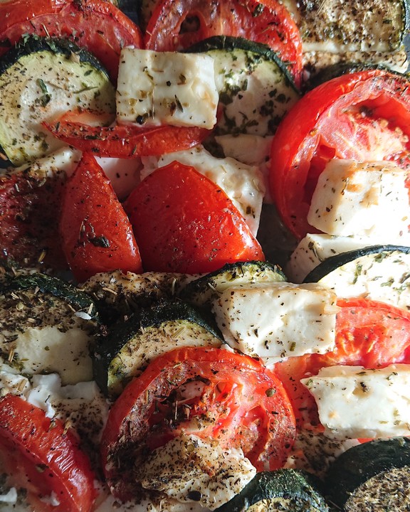 Auflauf Von Zucchini Tomaten Und Feta Von Schnuppimaus2000 Chefkochde