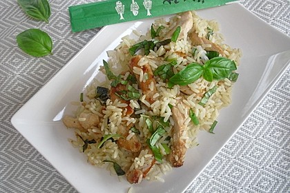 Gebratener Reis mit Huhn und Basilikum von koepe50 | Chefkoch.de