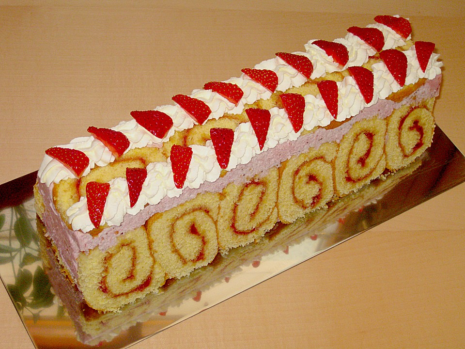 Erdbeer - Biskotten - Torte von Rocky73 | Chefkoch.de