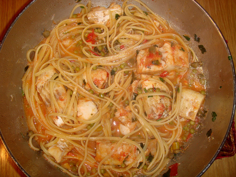Pasta Pesce - Spaghetti mit scharfem Fisch von die_doellz | Chefkoch.de