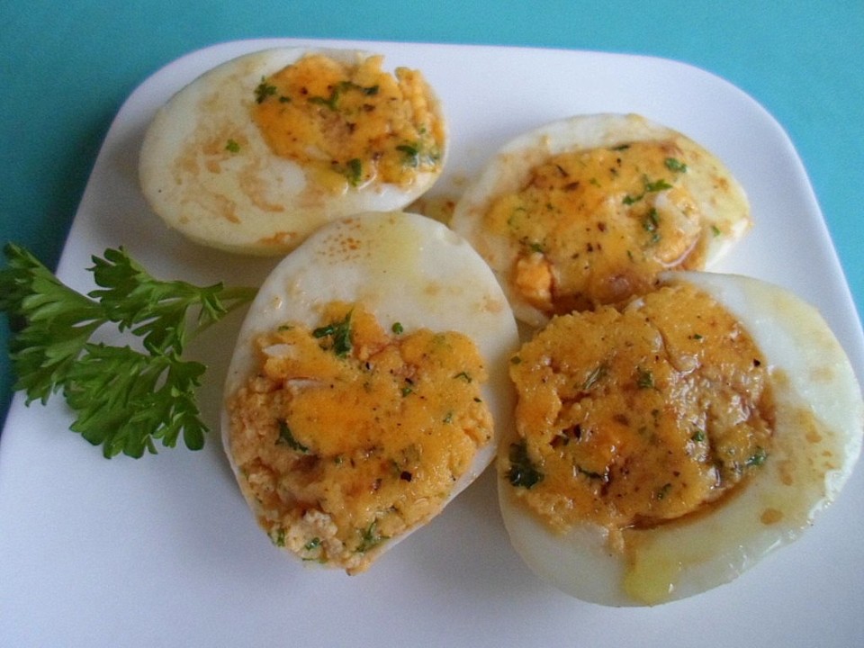 Gebratene hart gekochte Eier von lucato | Chefkoch.de