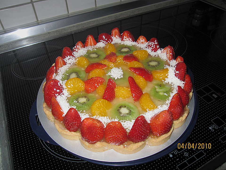 Obsttorte mit Mandelboden von knoedelmaus | Chefkoch.de