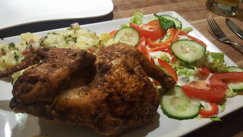 Broiler im Backofen gebraten von Hummel-Pups | Chefkoch.de