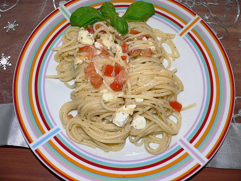 Spaghetti Caprese von Mirola | Chefkoch.de