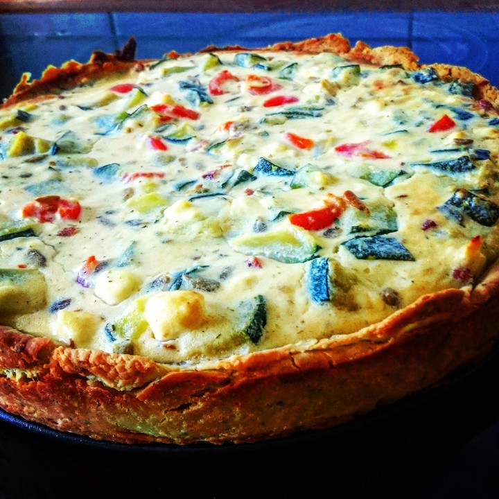 Zucchini Schafskse Quiche