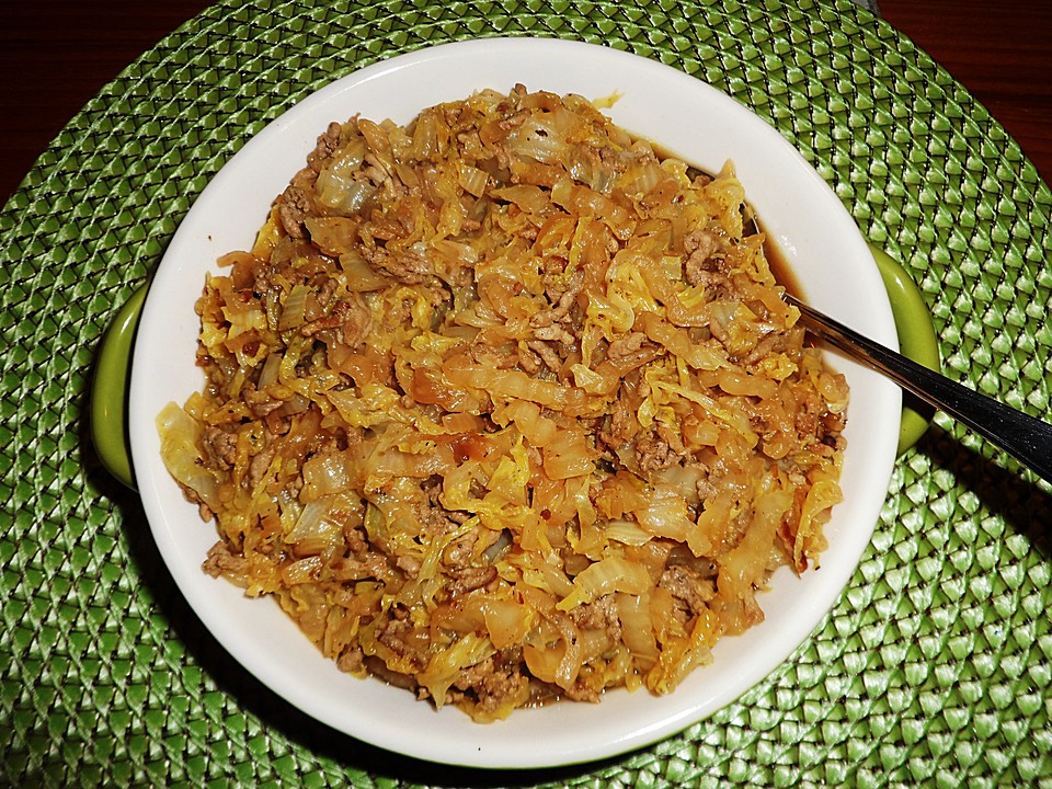 Chinakohl mit Gehacktem von Cyrillia | Chefkoch.de