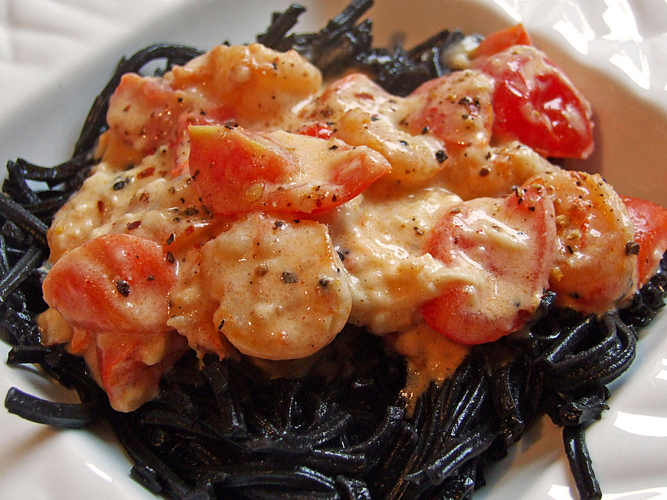 Spaghetti di Sepia in einer feurigen Scampi - Sauce von miss-emily ...