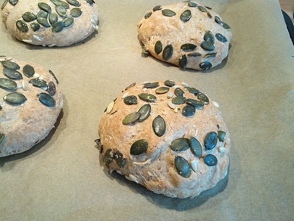 Quark Öl Teig Brötchen Herzhaft