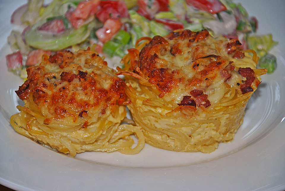 Spaghetti Carbonara-Muffins von Hobbykochen | Chefkoch.de