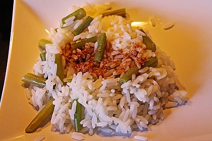 Reis mit grünen Bohnen von ulkig | Chefkoch.de