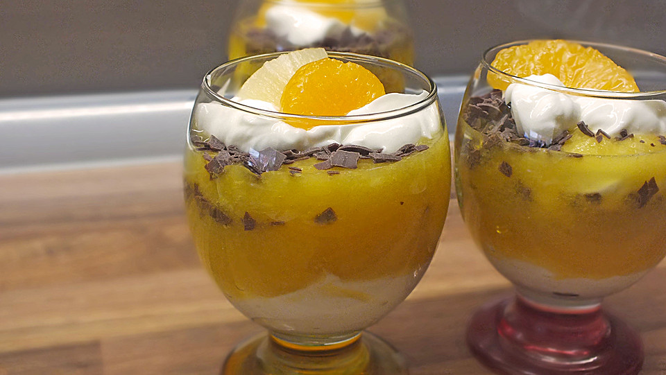 Pfirsich-Becher mit Quark von ulkig | Chefkoch.de