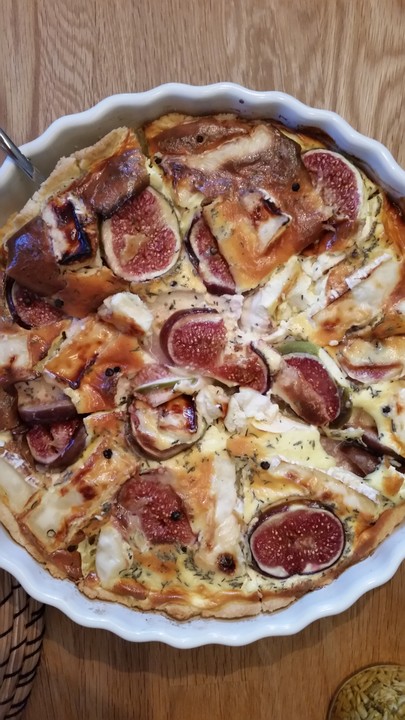 Ziegenkäse-Feigen Tarte mit Serranoschinken und Thymian von badegast1 ...