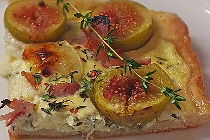 Ziegenkäse-Feigen Tarte mit Serranoschinken und Thymian von badegast1 ...