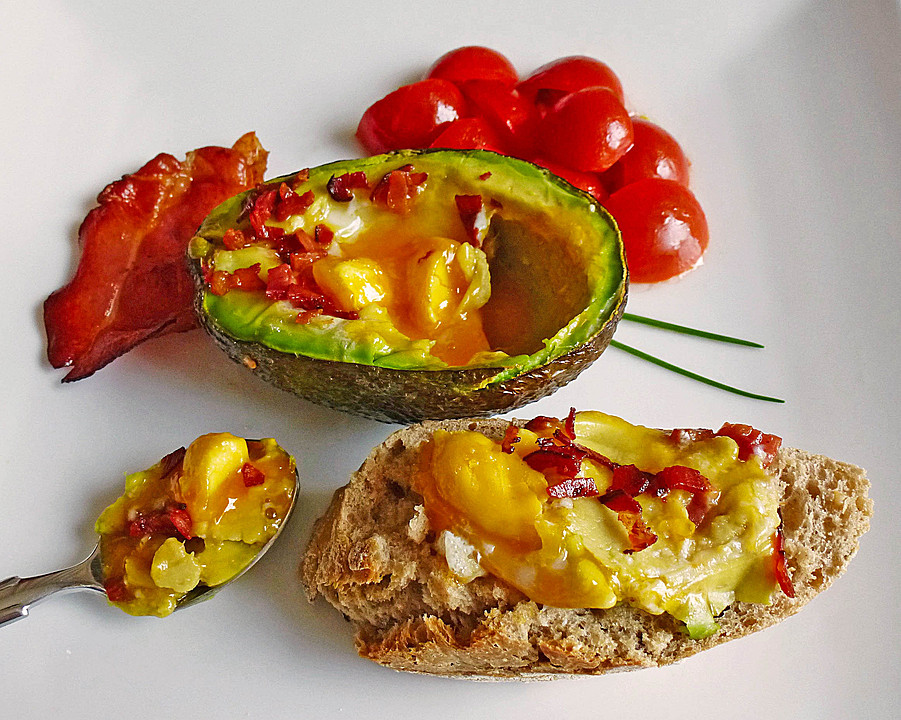 Avocado Mit Ei Aus Dem Backofen Dexsa