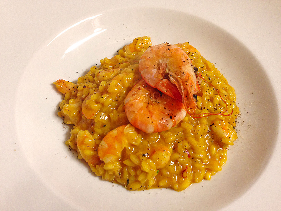 Risotto milanese mit Crevetten von Davidjm86 | Chefkoch.de