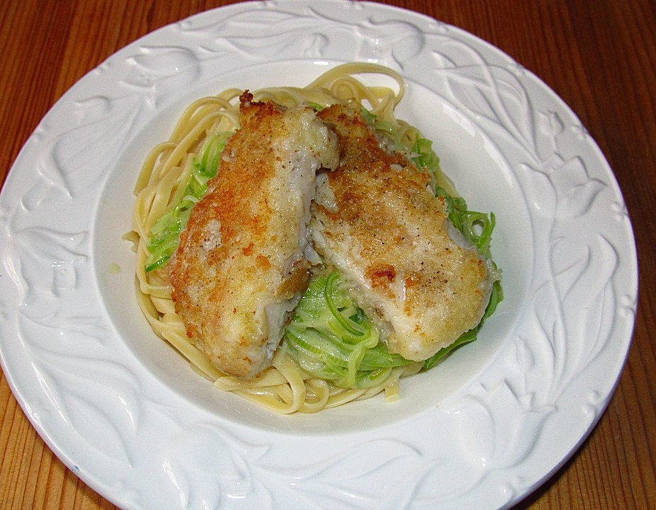 Fisch mit Lauch-Nudeln von pralinchen | Chefkoch.de