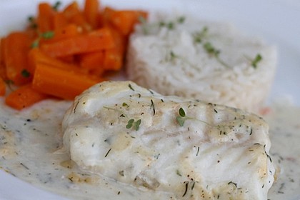 Fischfilet gebacken mit Kräuter-Sahne-Soße von leveret65 | Chefkoch.de