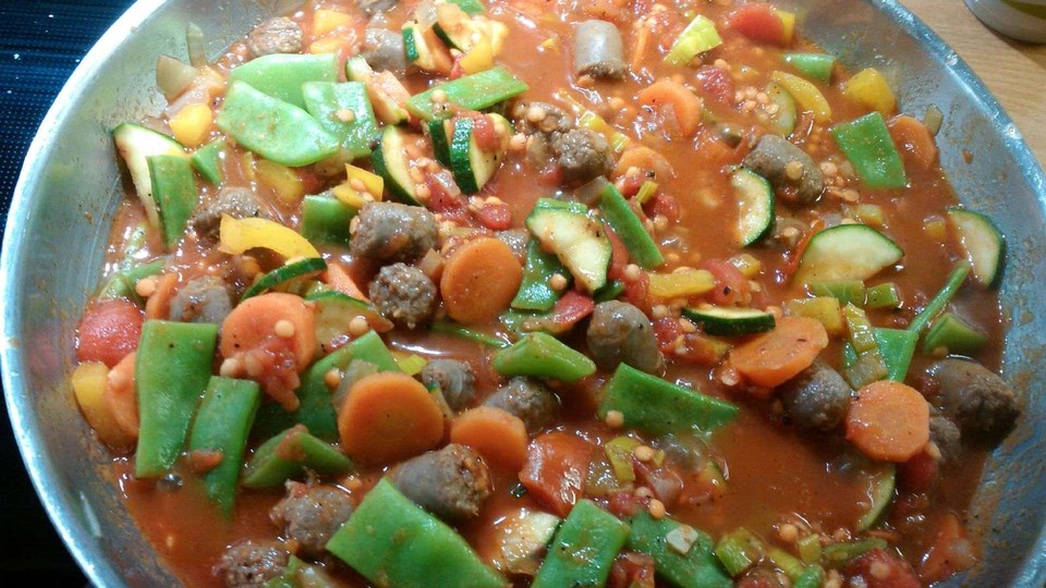 Arabische Merguez-Gemüse-Pfanne von dots_pot | Chefkoch.de