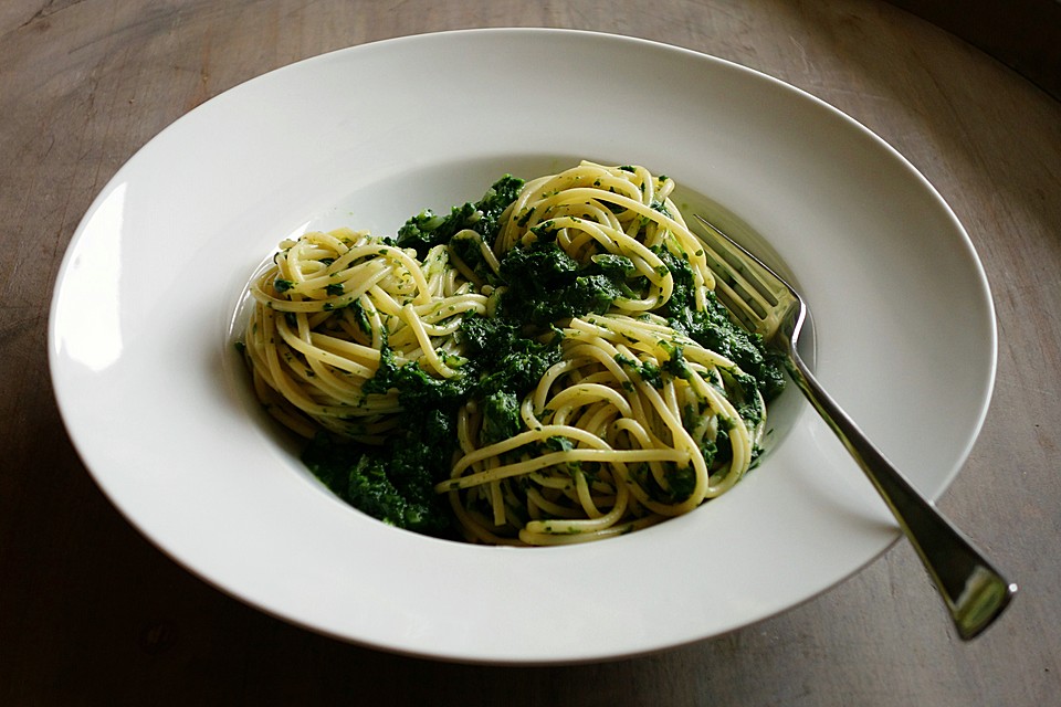 Spaghetti mit Spinat von Regina223 | Chefkoch.de
