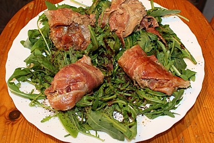 Gebratene Entenleber umwickelt mit Ibericoschinken von Klaumix ...