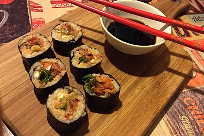 Veganes Kimchi-Sushi von energybird | Chefkoch.de