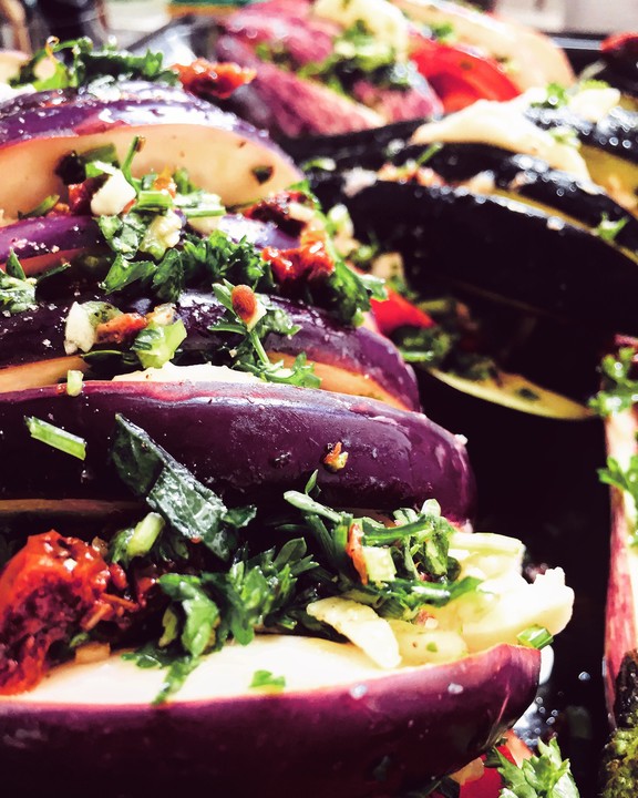 Gebackene Auberginen von Hobbykoch62 | Chefkoch.de