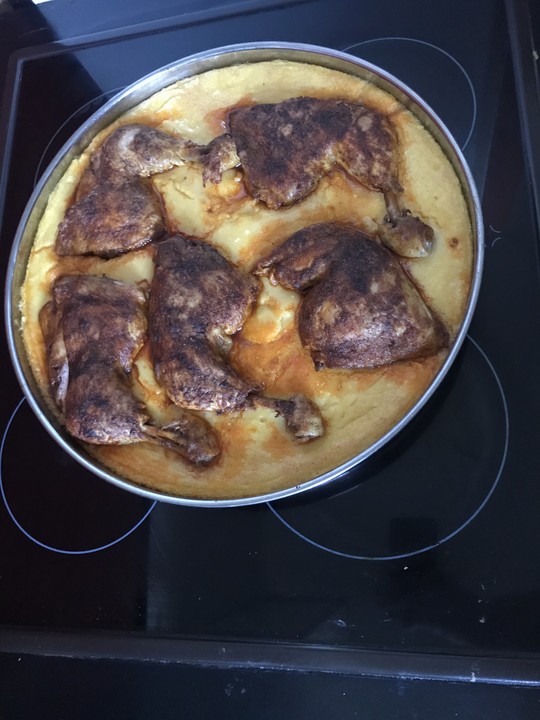 Qervish me pule - Maisbrei mit Huhn aus dem Ofen von Mrsshqipe ...