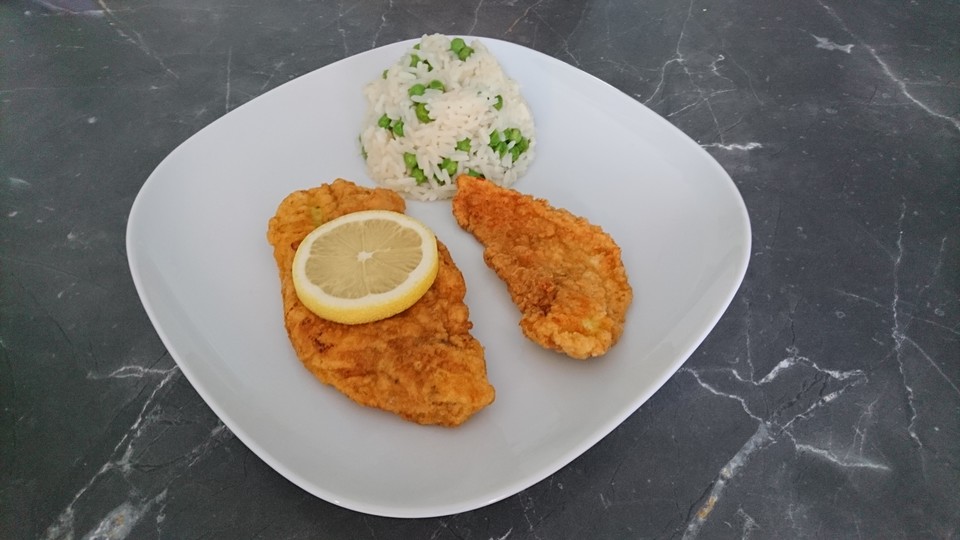 Pariser Schnitzel mit Gemüsereis von Angel8854 | Chefkoch.de