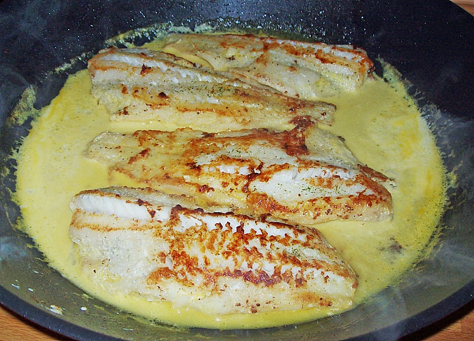 Fisch in Orangen - Sahne - Sauce von heimwerkerkönig | Chefkoch.de