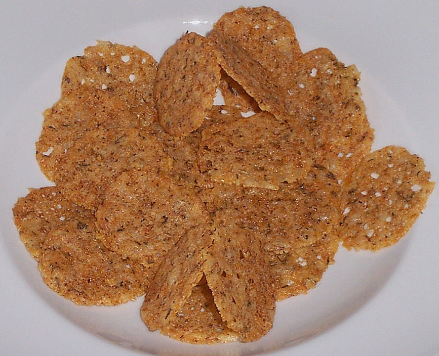 Würzige Parmesanchips von bushcook | Chefkoch.de