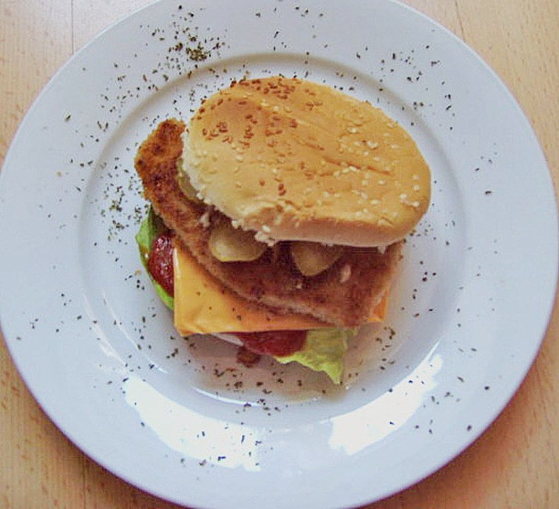 Schnitzel - Burger von Liesbeth | Chefkoch.de